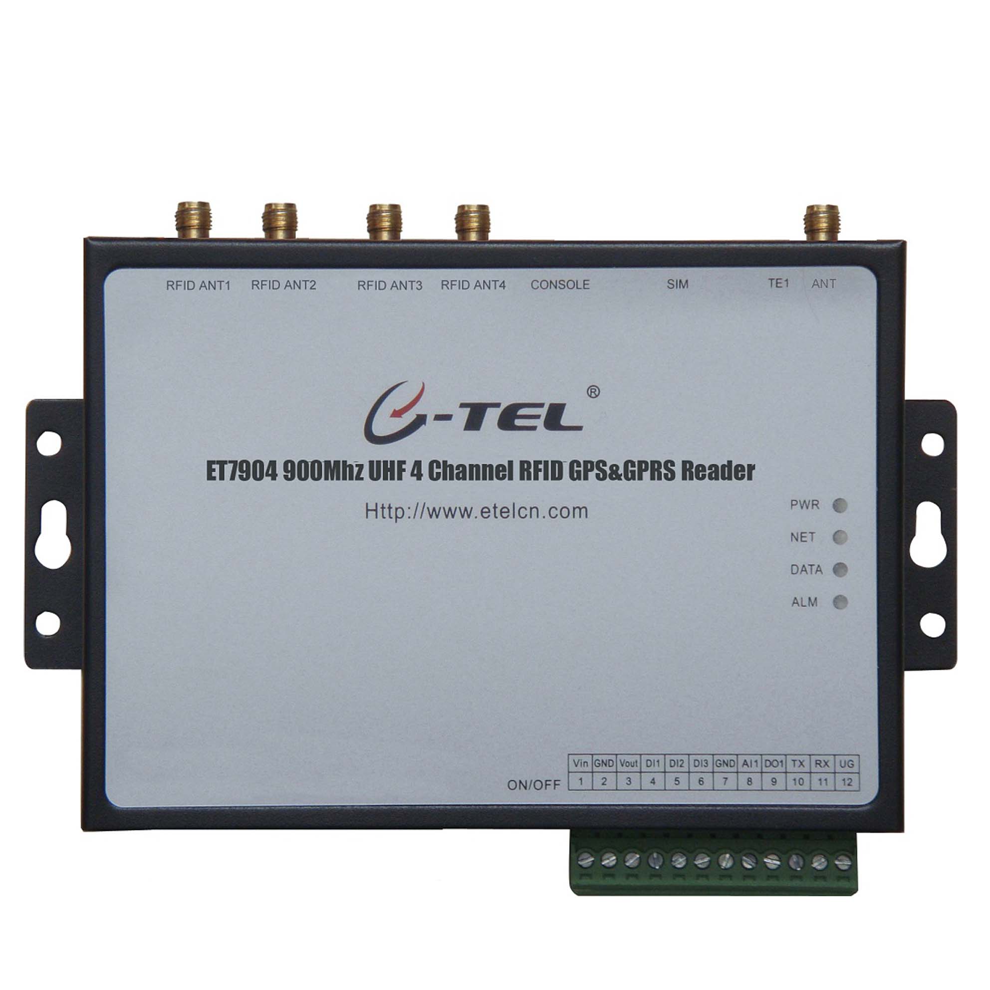 ET7904 900Mhz UHF 4通道RFID GPRS 读写器_RFID读写器_工业自动化_产品中心_产品_深圳市伊泰信通科技有限公司官网